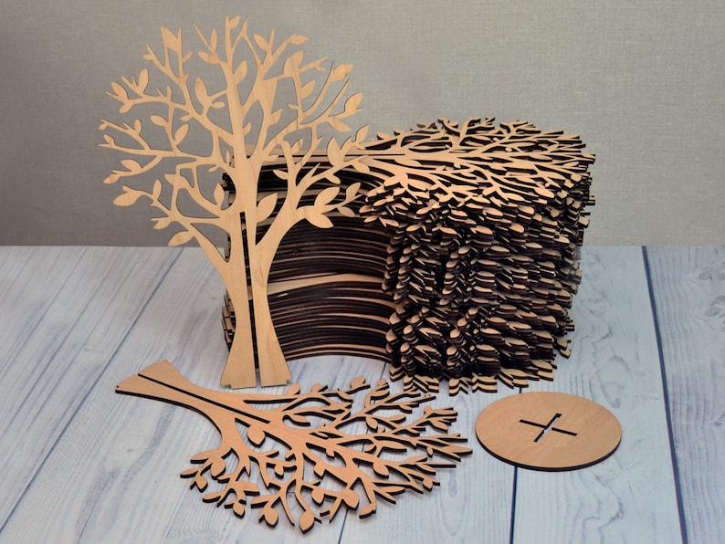 Jewelry Tree Holder SVG DXF, Wooden Earring Necklace Stand, Jewelry ...