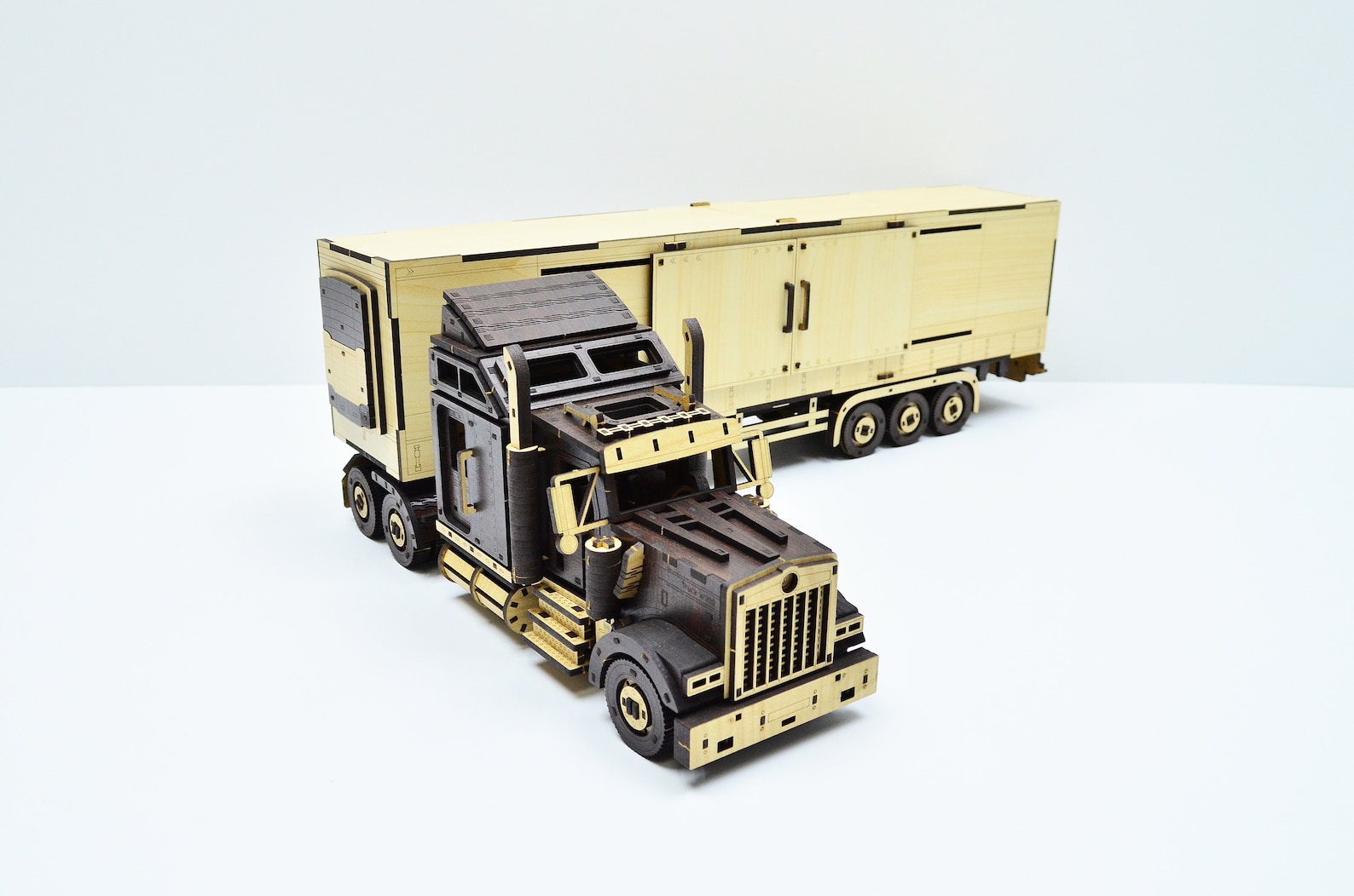 Laser cut files 3.0 mm Wooden transfer truck dxf files 3D Wood | Etsy