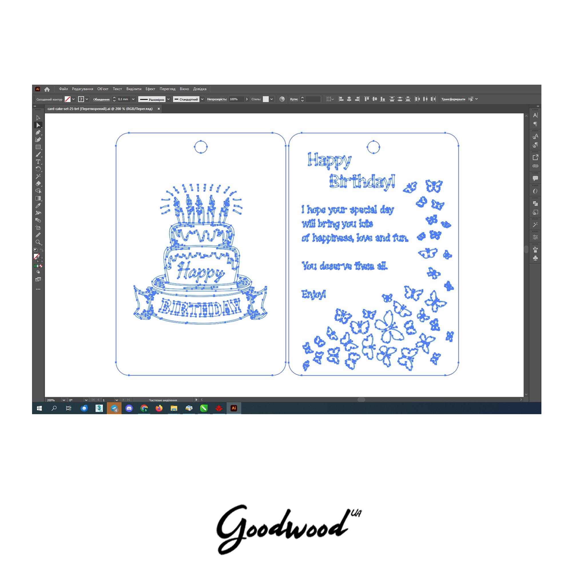 De Carte de joyeux anniversaire SVG DXF | de voeux d'anniversaire en ...