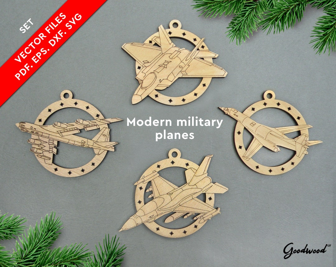 Buy Fighters and Bombers SVG, Laser Cut Files DXF Pdf EPS, Military ...