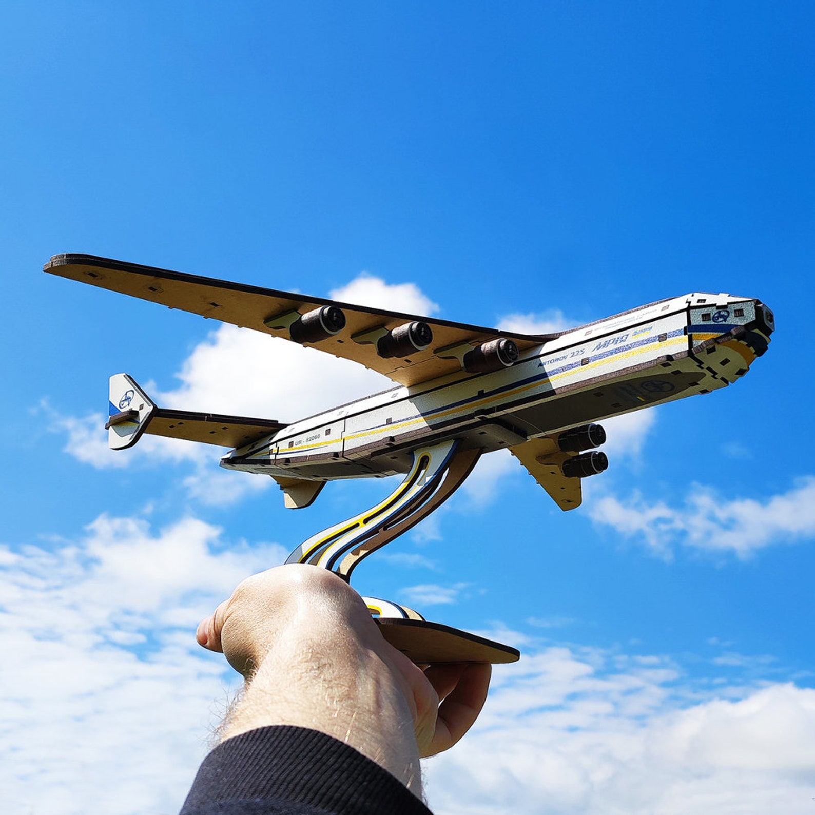 Wooden 3D Aircraft Model Mriya AN-225 Model Plane Kit DIY - Etsy