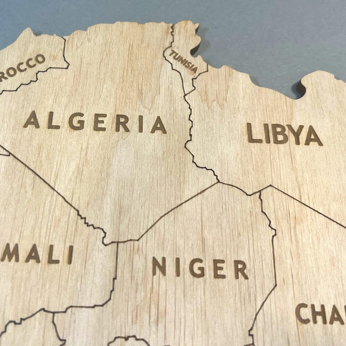 Map of Africa With Countries SVG DXF CDR Ai | Laser Cut Files | 12x12 ...