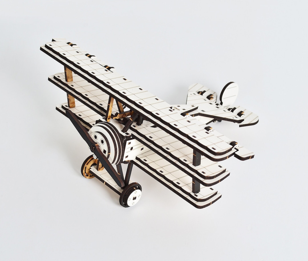 Wooden 3D Aircraft Fighter 3DBRT | World War I Fokker Dr.1 Baron ...