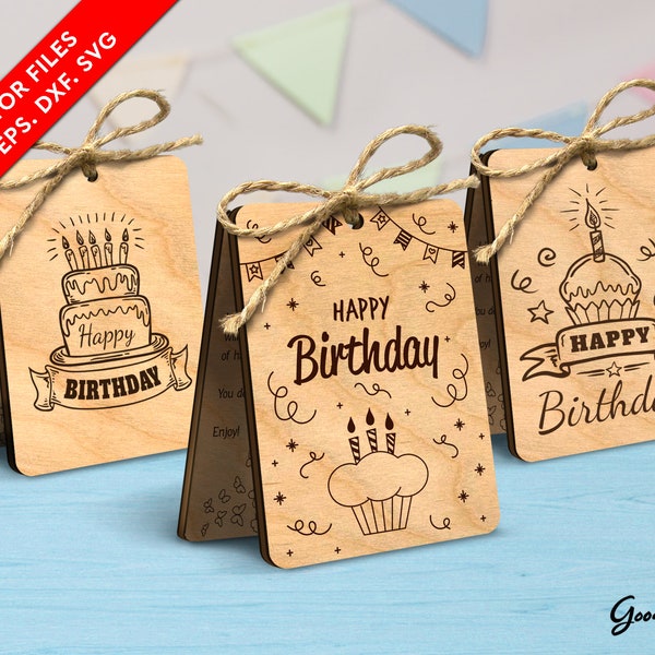 Personalized laser cut birthday cards - Etsy.de