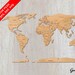World Map With Countries SVG DXF EPS, Wood Wall Art, Laser Cut File ...