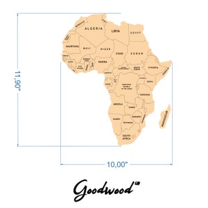 Map of Africa With Countries SVG, Laser Cut Files Cdr DXF EPS, Working ...