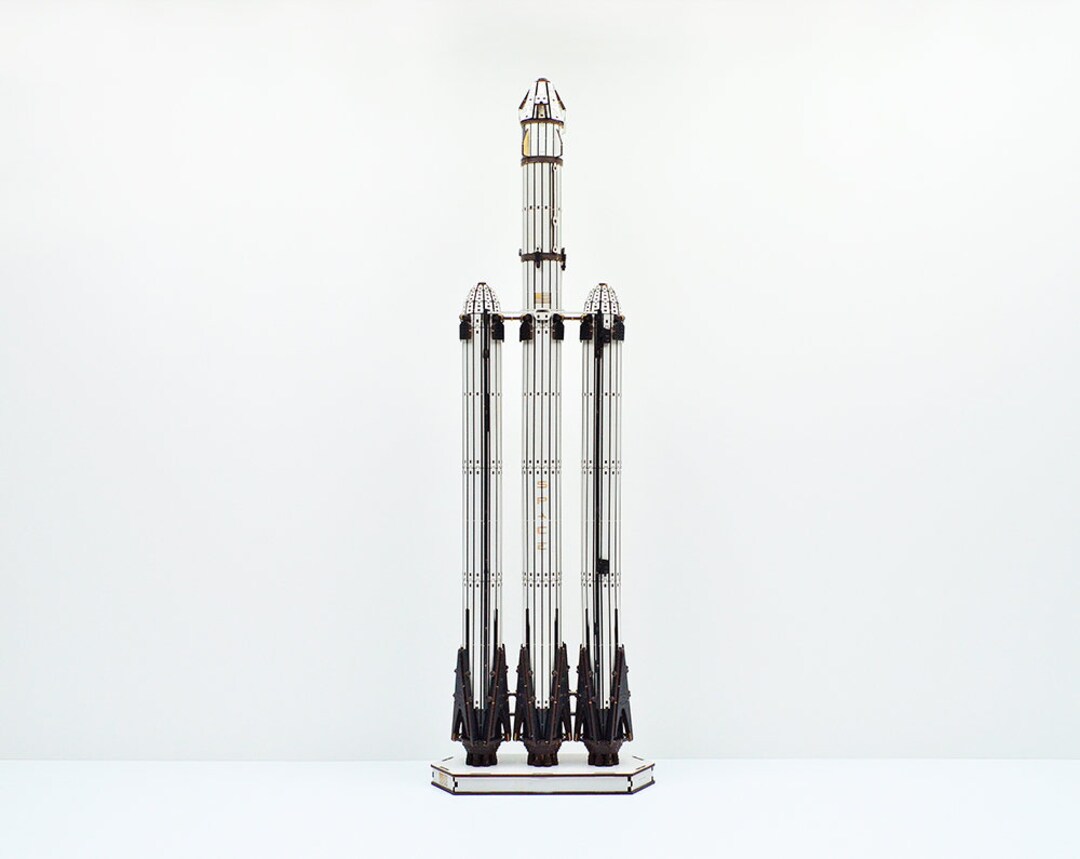 Wooden Space Rocket 3DBRT Heavy With Spaceship Constructor Kit 3D ...