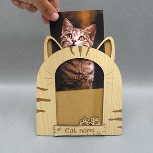 Layered Cat Photo Frame SVG, Template for Laser Cut DXF, Kitty Photo ...