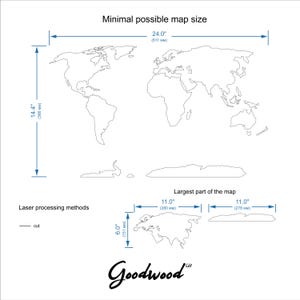 World Map Laser Cut SVG File, Continents and Islands, Template Wall Map ...