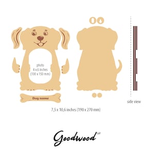 Dog Picture Frame SVG, Laser Cut Files DXF Cdr Eps, Pet Memorial ...