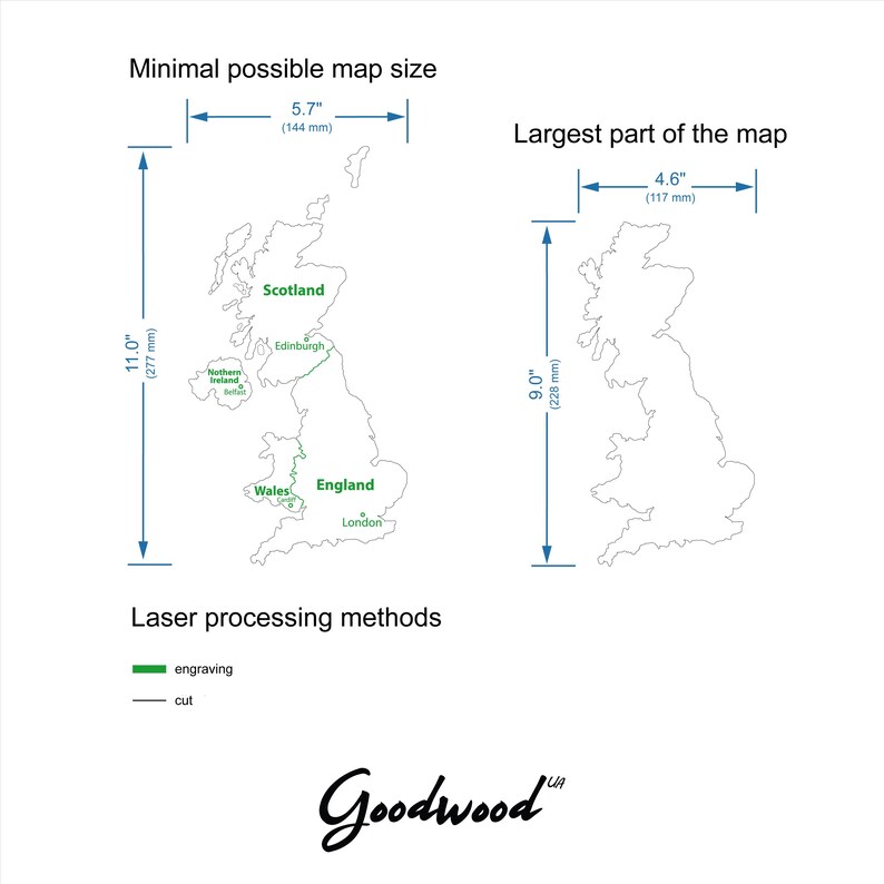 UK Map SVG DXF Vector Template, United Kingdom Puzzle With Capitals ...