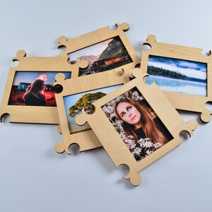 Puzzle Photo Frame SVG DXF Eps, Set of 3, CNC Picture Frames, Digital ...