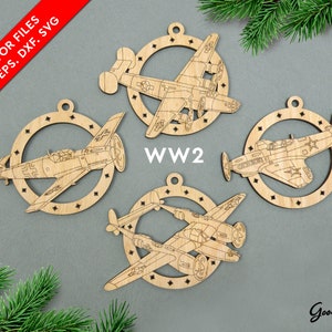 Planes SVG, Aircraft Laser Cut Files DXF Pdf EPS, WW2 Second World War ...