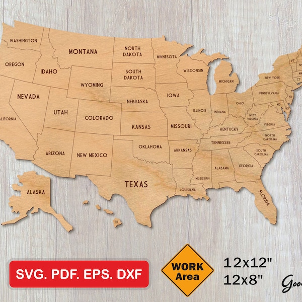 Wooden Travel Map - Etsy