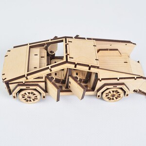 Laser cut files 3.7 mm wooden model car Cybermotorbike and | Etsy