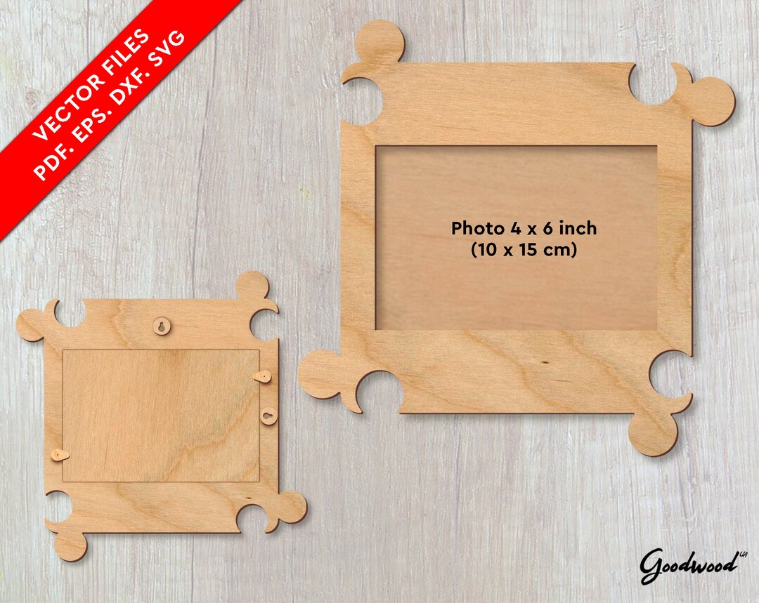 Digital File Puzzle Photo Frame, Download Only SVG, DXF, Eps ...