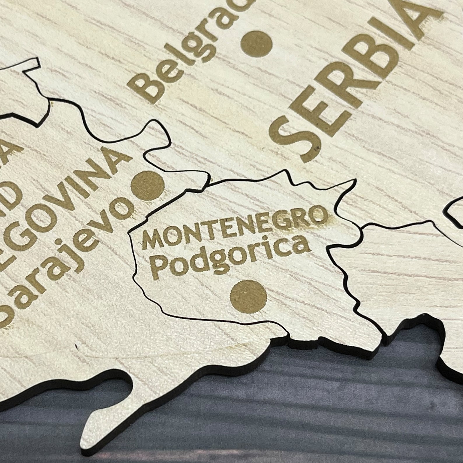 Europe Map With Countries and Capitals SVG DXF, Vector File for Laser ...