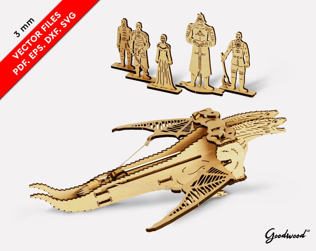 Crossbow SVG Cdr DXF Pdf EPS Laser Cut Files Cnc Wooden - Etsy UK