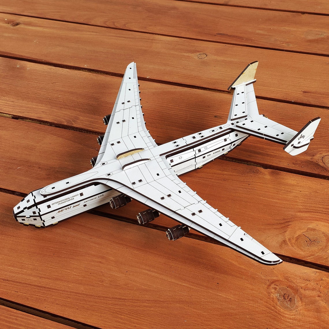 Wooden 3D Aircraft Model Mriya AN-225 Model Plane Kit DIY - Etsy