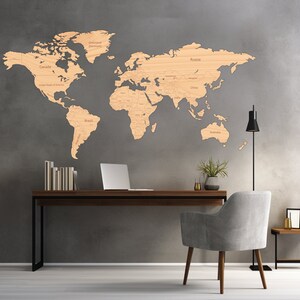 World Political Map With Countries SVG DXF EPS, Vector Files of Laser ...