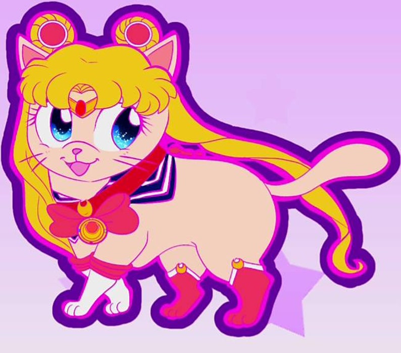Sailor Moon Cats stickers - Etsy