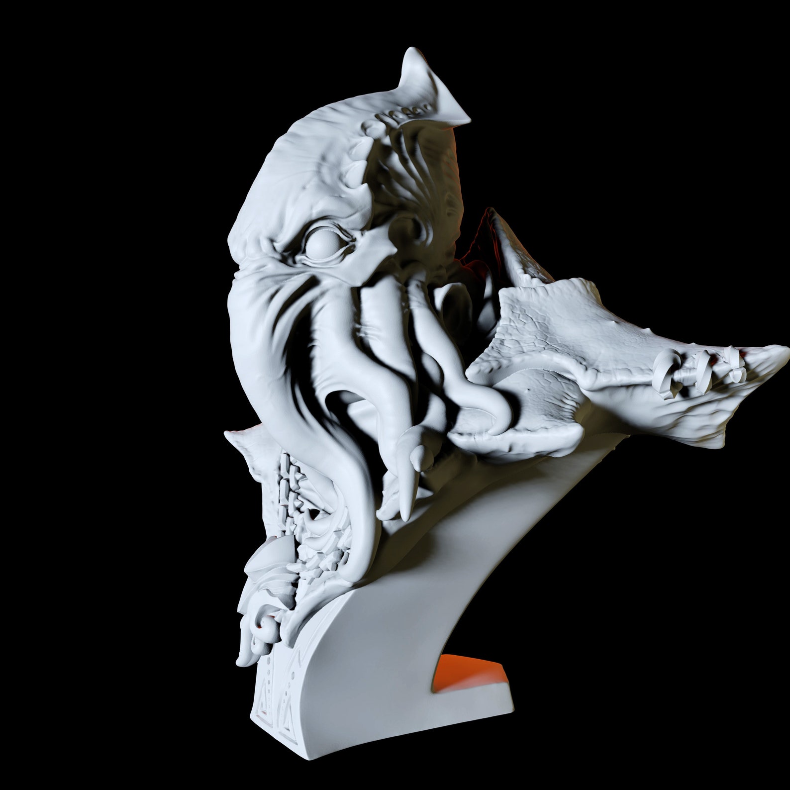 Ilithid Or Mind Flayer Bust For D D Dungeons And Dragons Etsy Uk