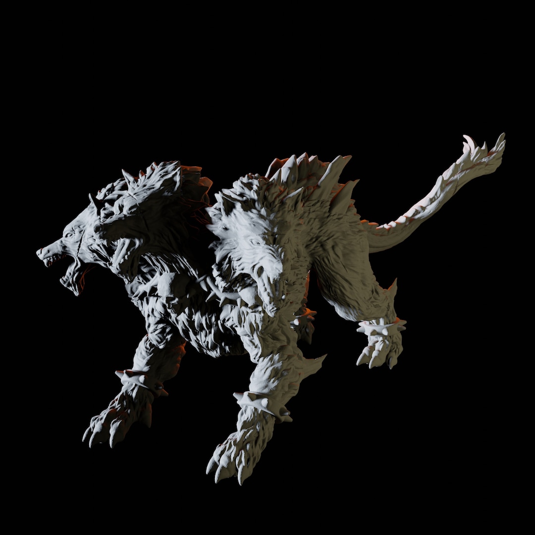 Cerberus Miniature for D&D, Dungeons and Dragons, Pathfinder and Many ...