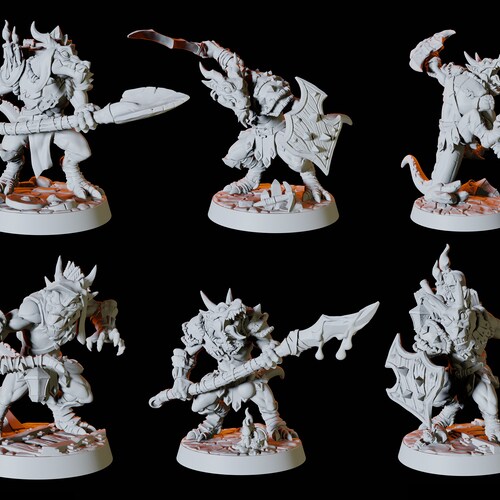 Icewind Kobolds for Dungeons and Dragons Pathfinder - Etsy