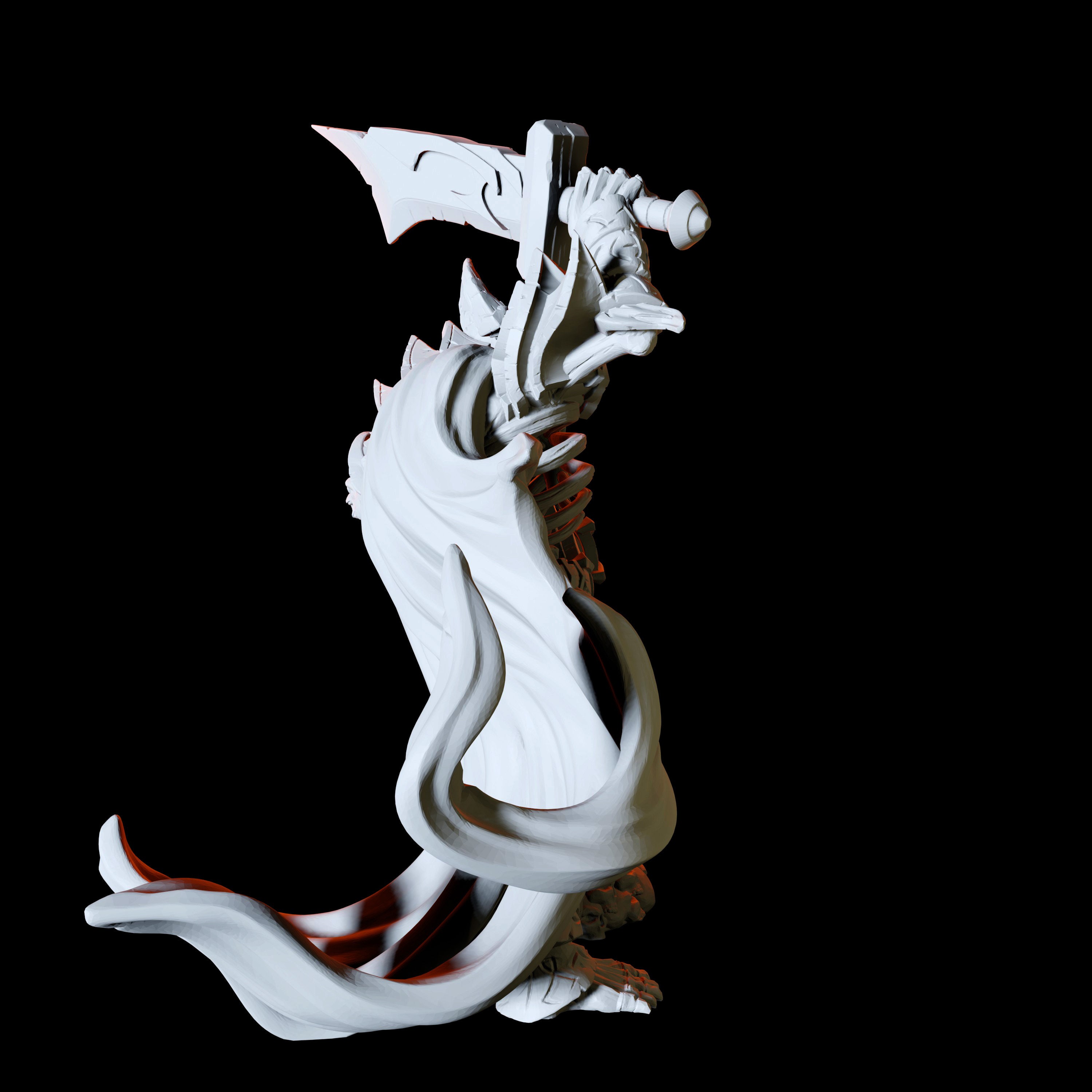 Demon Skeleton Miniature for D&D, Dungeons and Dragons, Pathfinder and ...