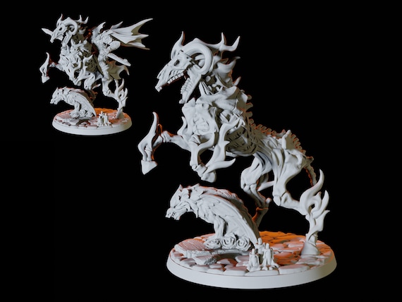 Nightmare Steed Miniature for D&D Dungeons and Dragons | Etsy UK