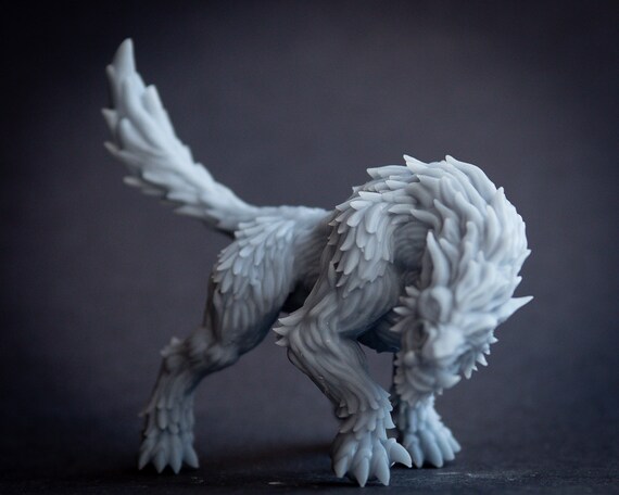 Wolf Warg or Worg Miniature for D&D Dungeons and Dragons | Etsy