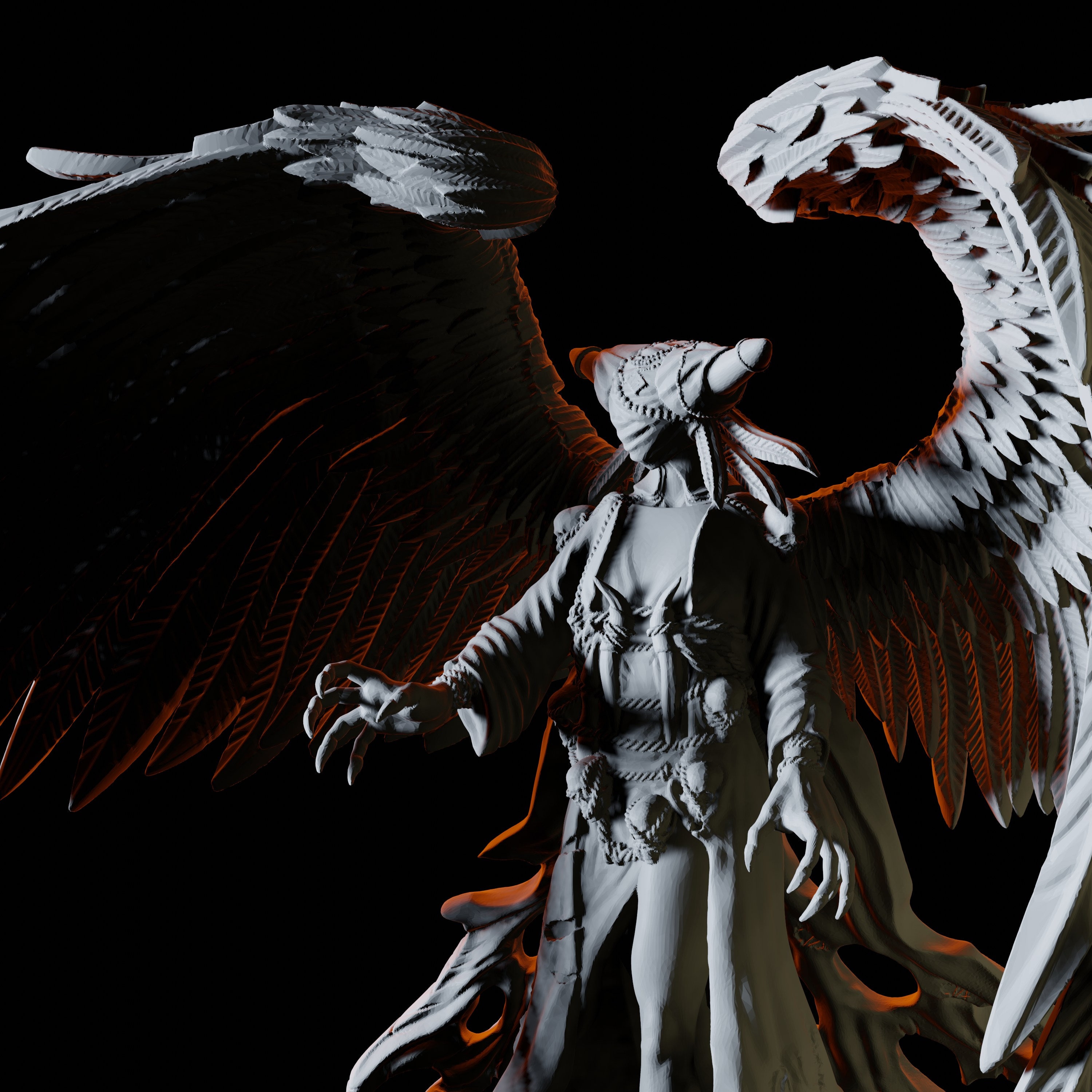 Fallen Celestial Miniature for D&D Dungeons and Dragons - Etsy