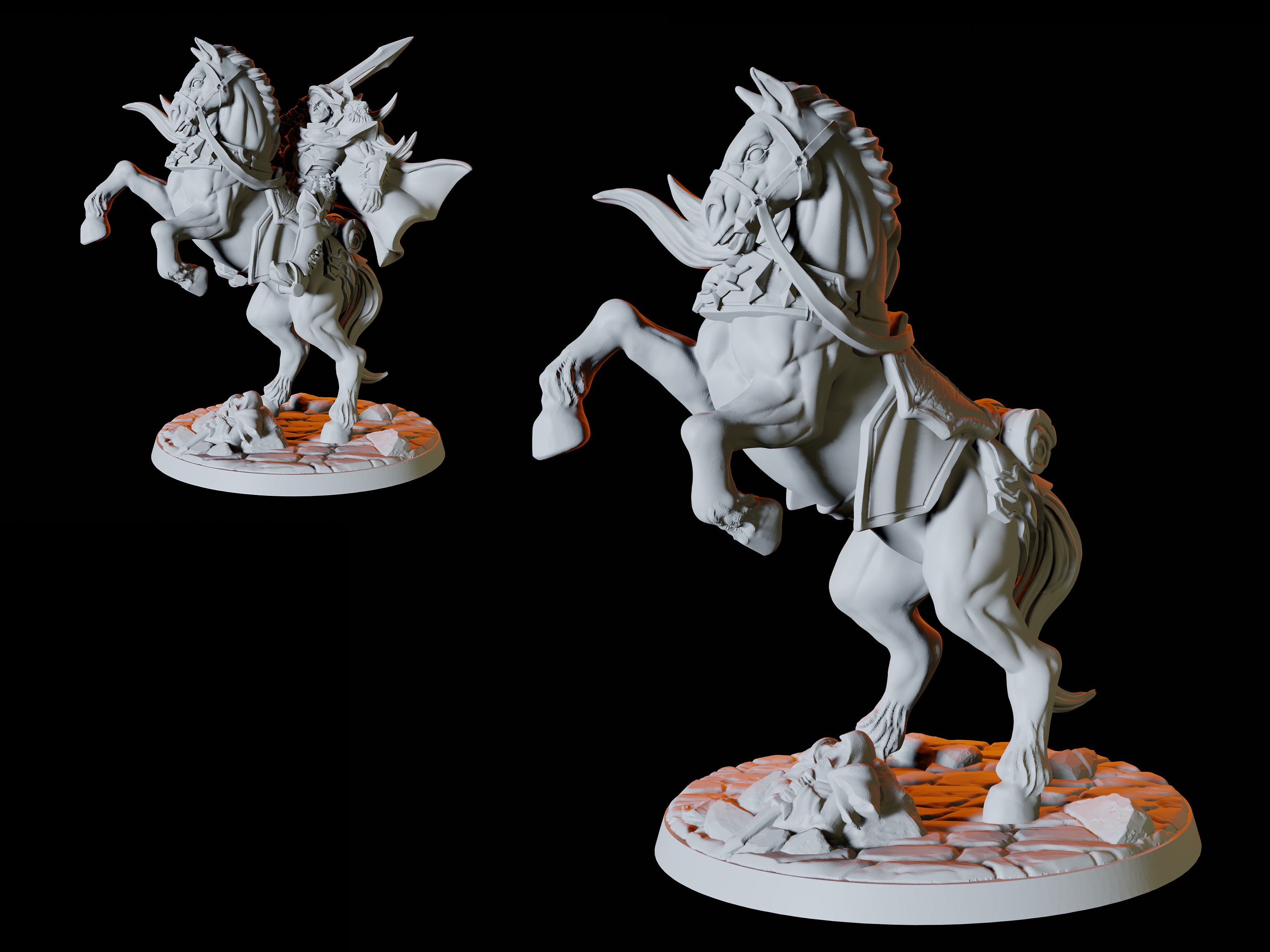 Warhorse Mount || D&D, Dungeons and Dragons, Pathfinder and Many Other ...