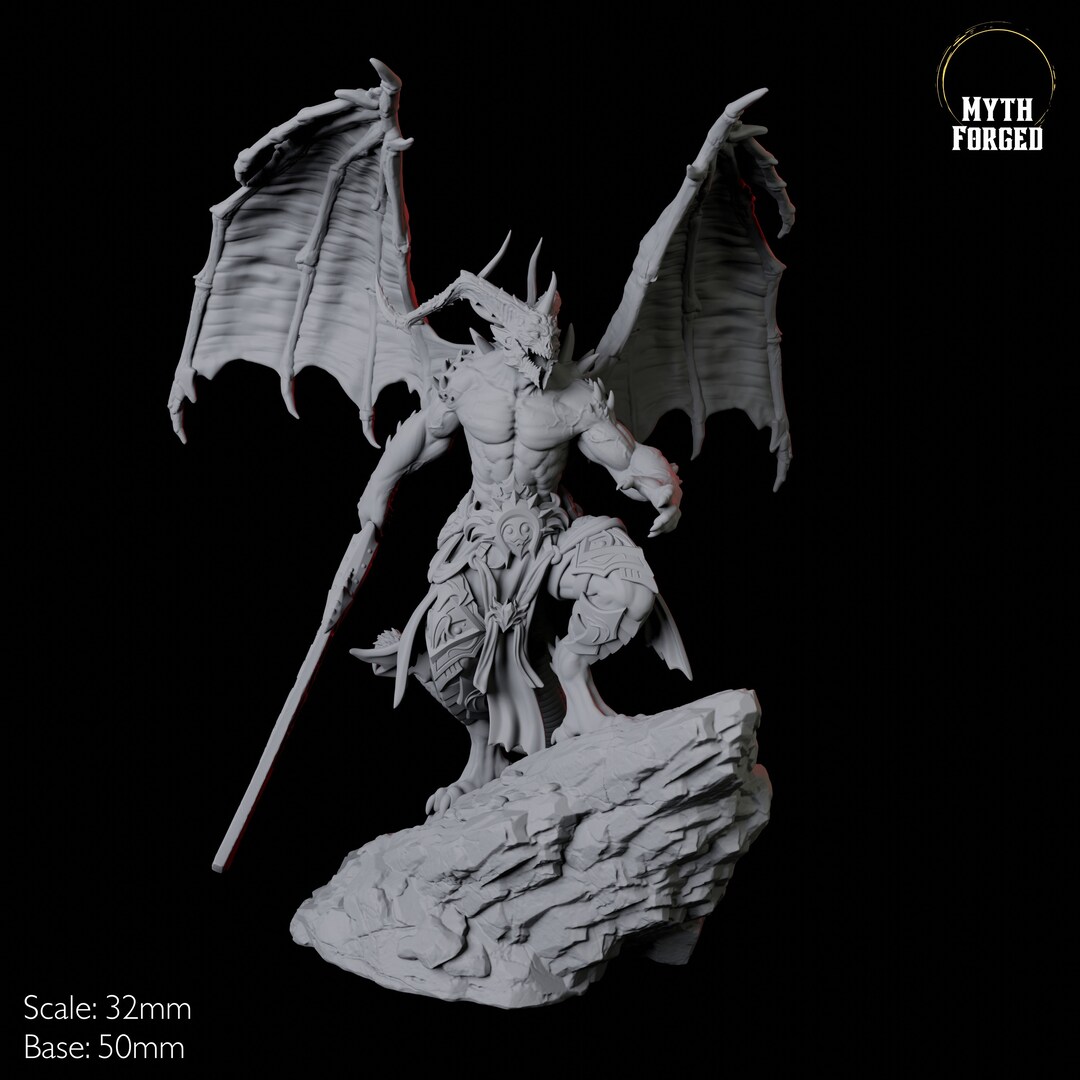 Taunting Horned Devil Miniature D for D&D, Dungeons and Dragons ...