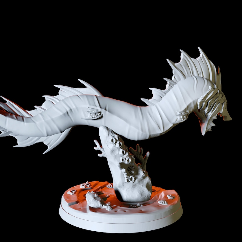 Giant Eel Miniature for D&D Dungeons and Dragons Pathfinder | Etsy