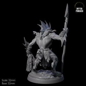 Sodden Sahuagin, Merrow or Kau-toa Warrior Miniature D for D&D ...