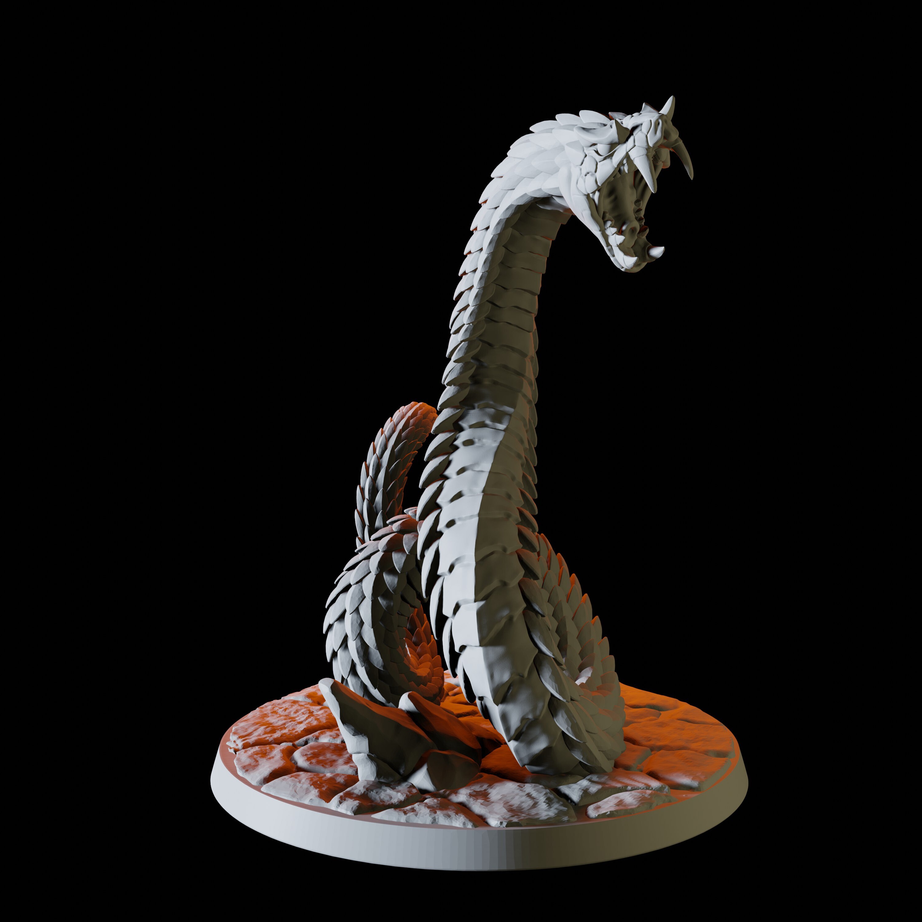 Giant Snake Miniature A for D&D Dungeons and Dragons - Etsy