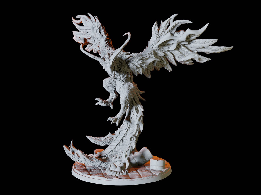 Phoenix Miniature for D&D, Dungeons and Dragons, Pathfinder and Many ...