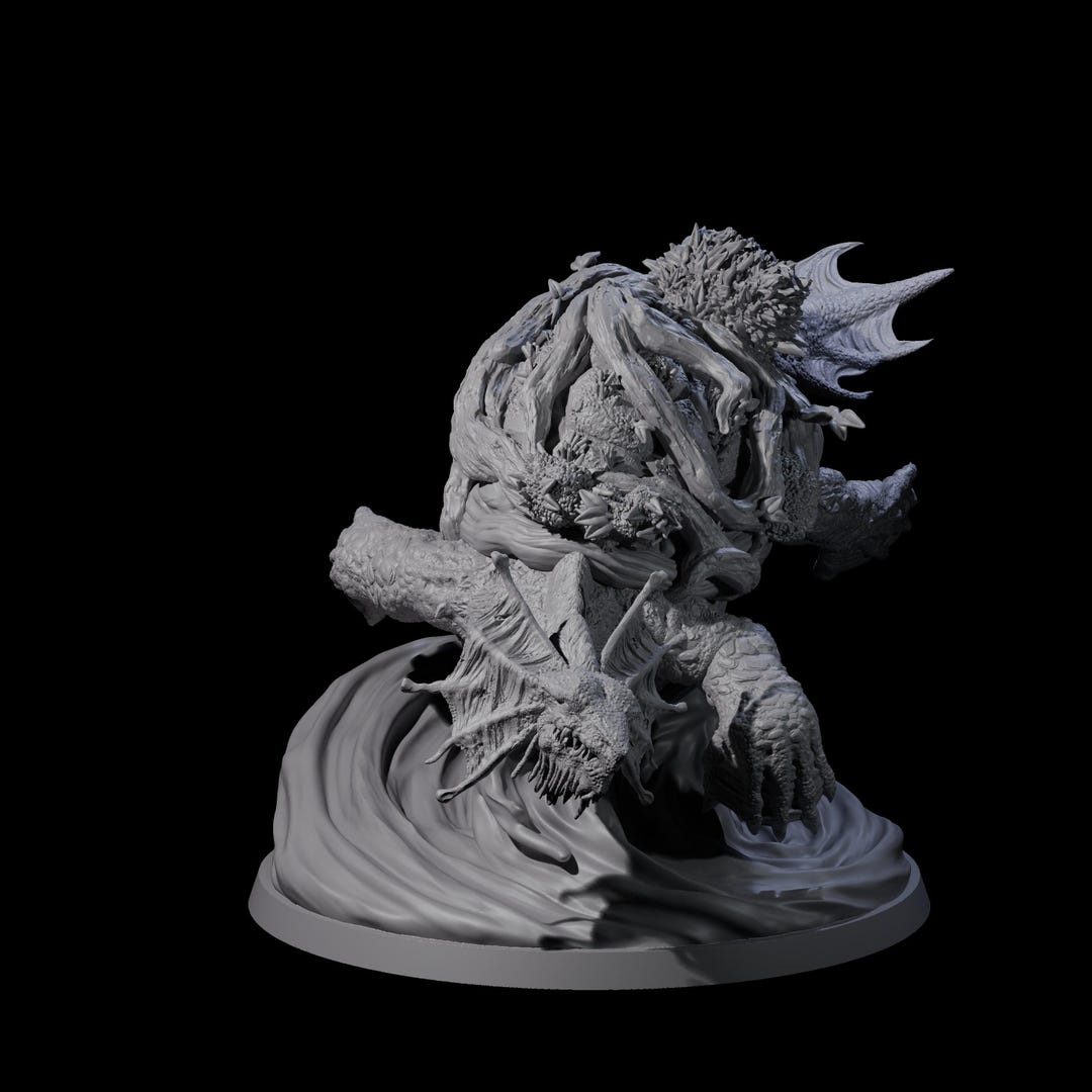Surfing Dragon Turtle Miniature for D&D, Dungeons and Dragons ...