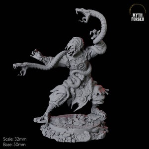 Yuan-ti Malison Snake Charmer Miniature D for D&D, Dungeons and Dragons ...