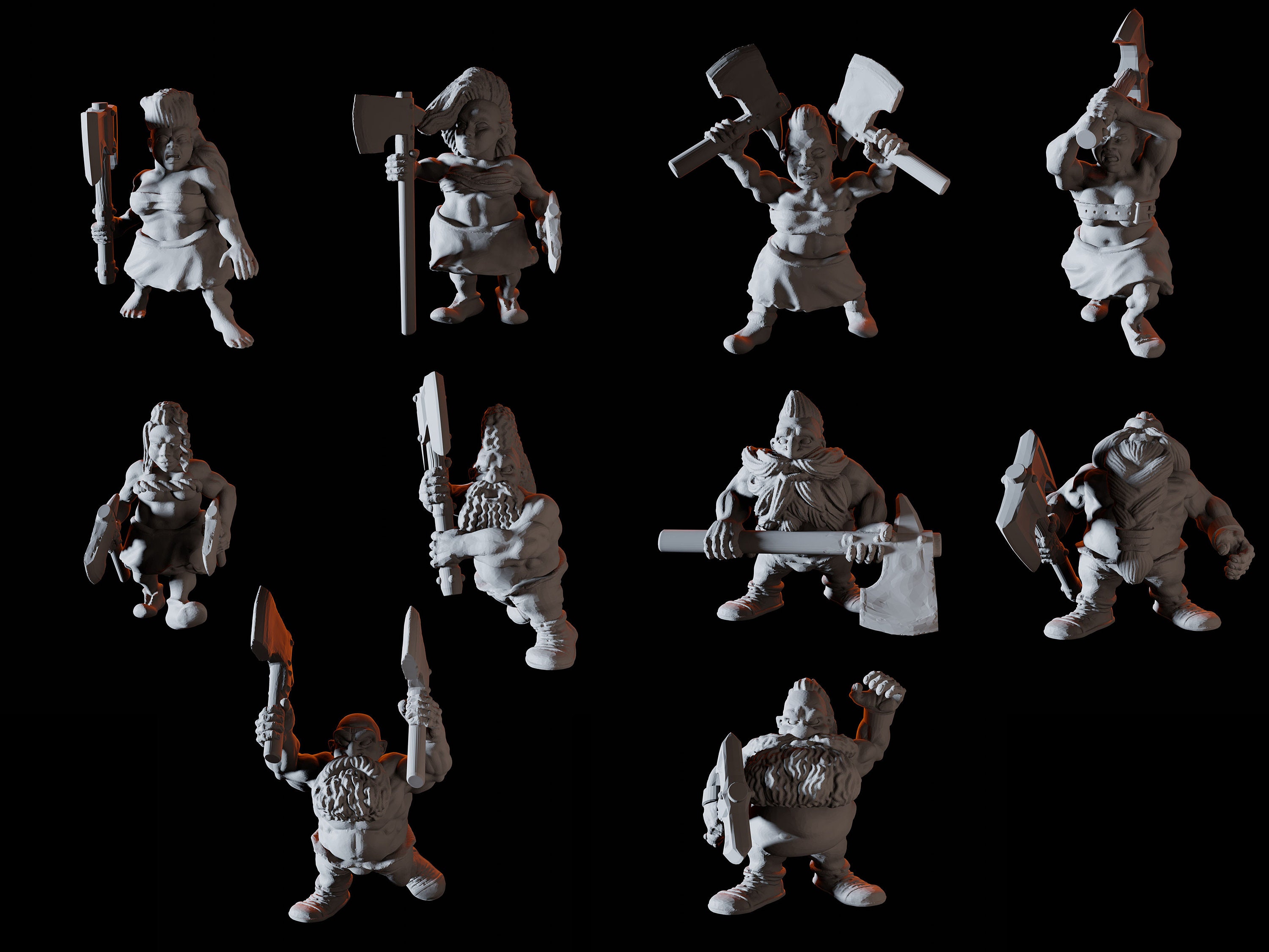 Dwarf Mega Bundle 113 Dwarf Miniatures for D&D Dungeons and | Etsy