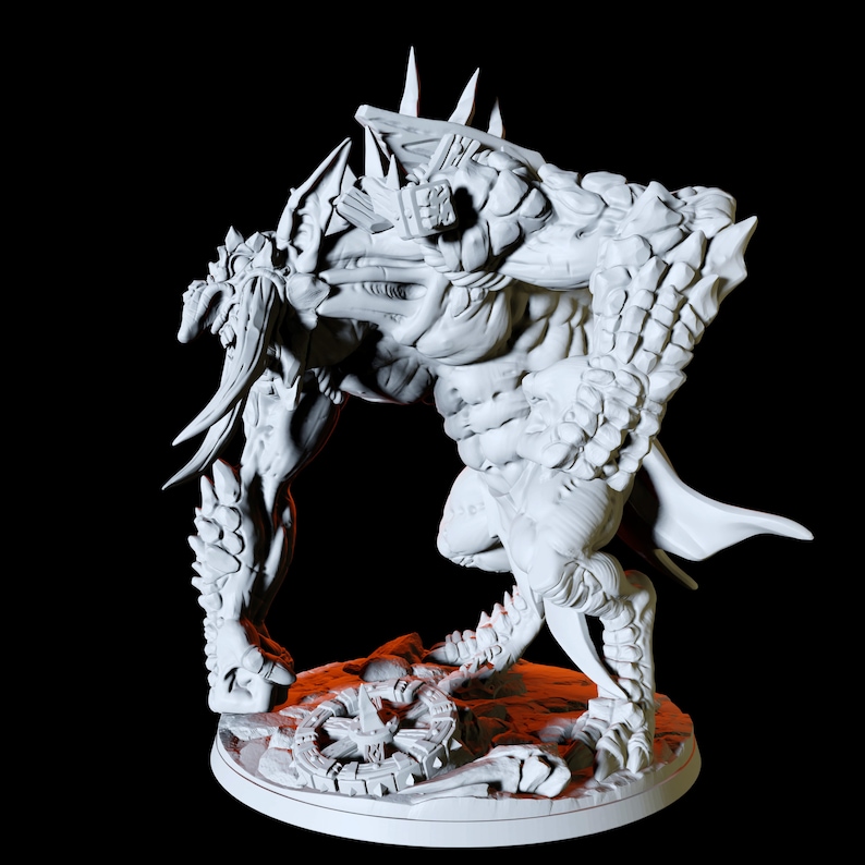 Blackrazor Troll Miniature for D&D Dungeons and Dragons - Etsy UK