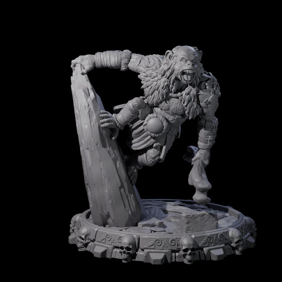 Swinging Hadozee J Miniature for D&D, Dungeons and Dragons, Pathfinder ...