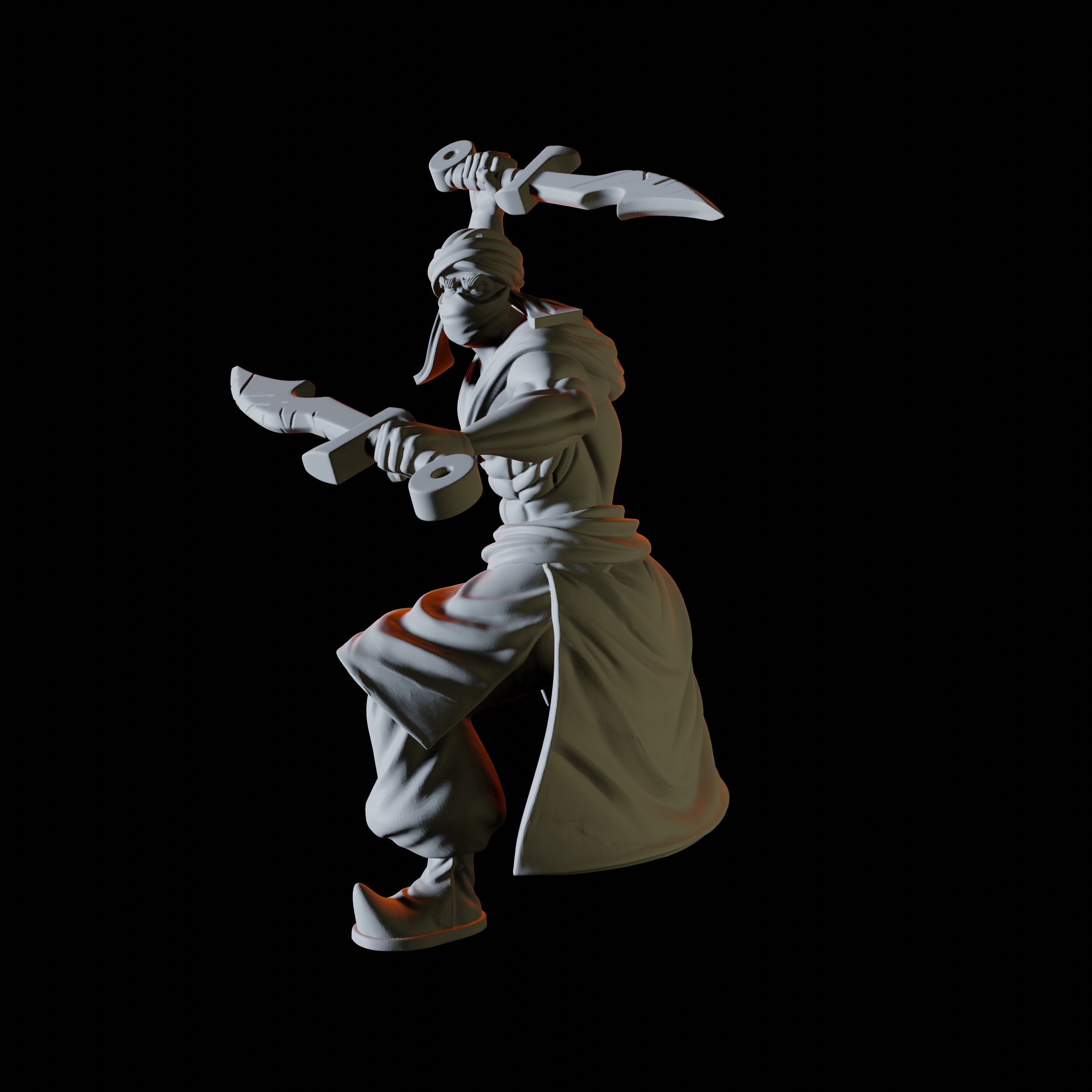 Human Desert Bandit Miniature for D&D, Dungeons and Dragons, Pathfinder ...