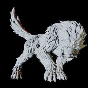 Wolf, Warg or Worg Miniature for D&D, Dungeons and Dragons, Pathfinder ...