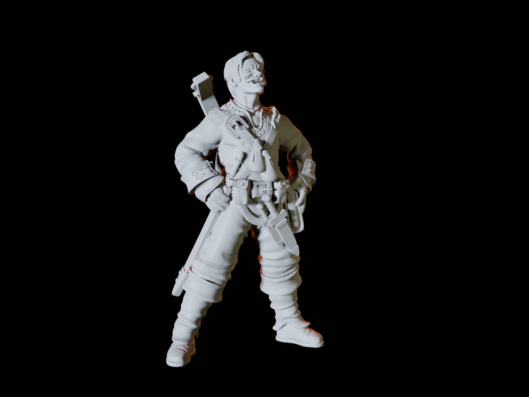 Human Male Bard Miniature for D&D, Dungeons and Dragons, Pathfinder and ...