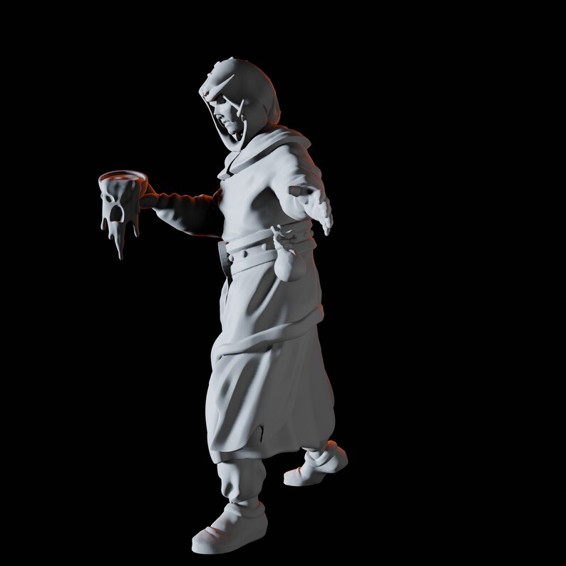 Water Elemental Cultist Miniature for D&D, Dungeons and Dragons ...
