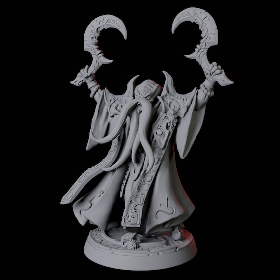 Mind Flayer or Illithid Miniature D for D&D Dungeons and - Etsy