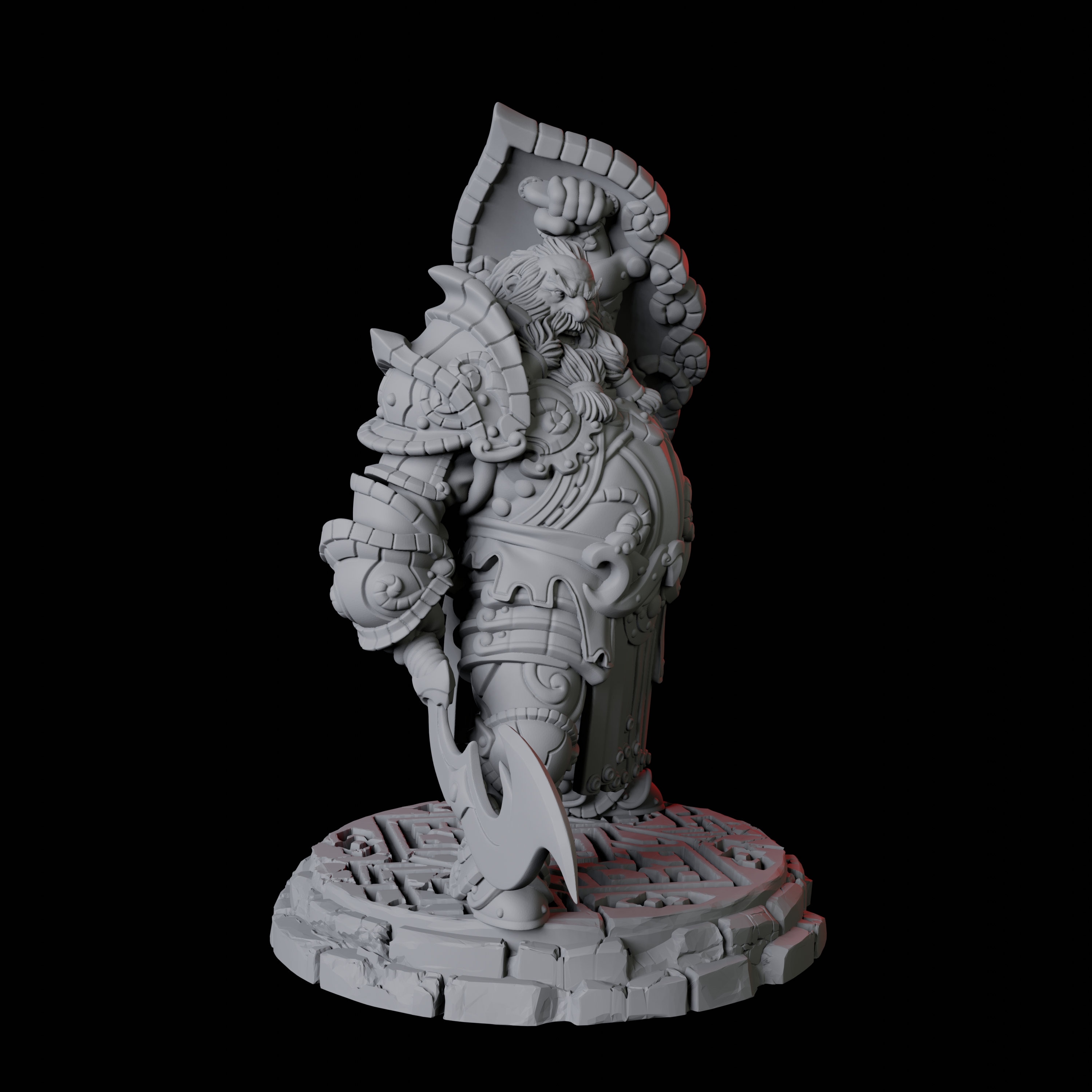Five Heavy Armour Dwarf Miniatures for D&D, Dungeons and Dragons ...