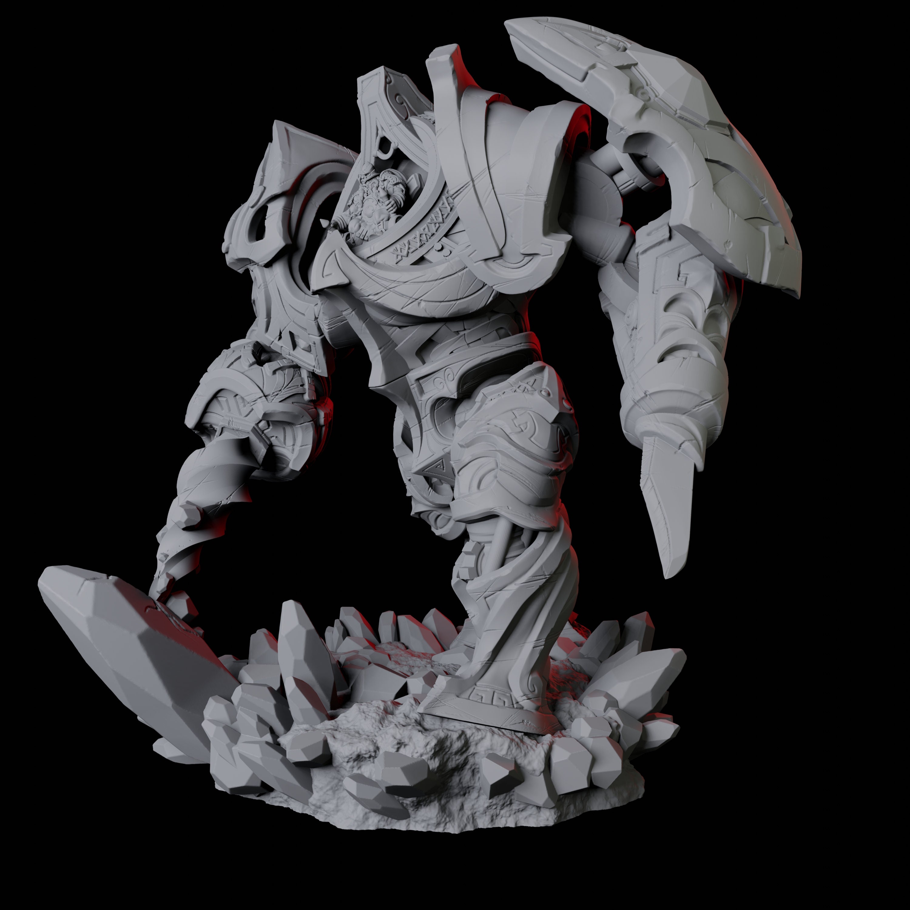 Dwarf Mega Mech Suit Miniature for D&D, Dungeons and Dragons ...